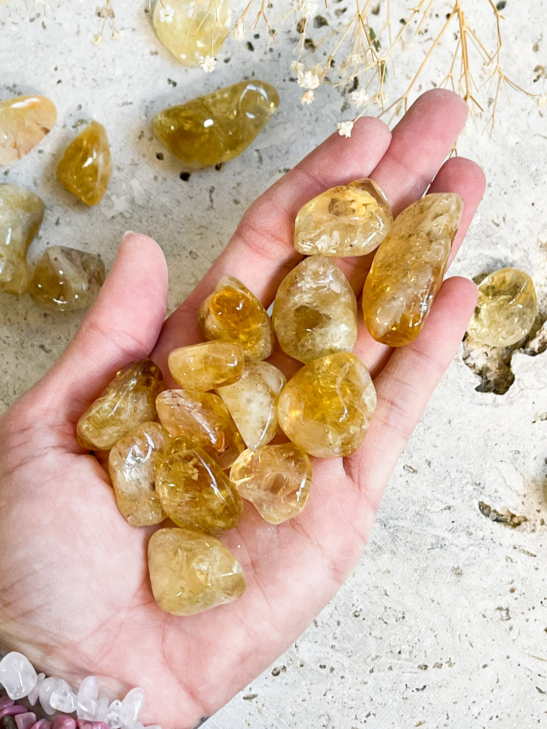 Citrine Tumbles // Luck + Abundance + Creativity – Krystal & co ...